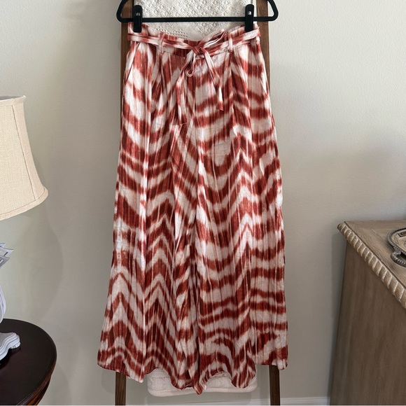 Banana Republic | Pants & Jumpsuits | Banana Republic Rust Red Cream ...